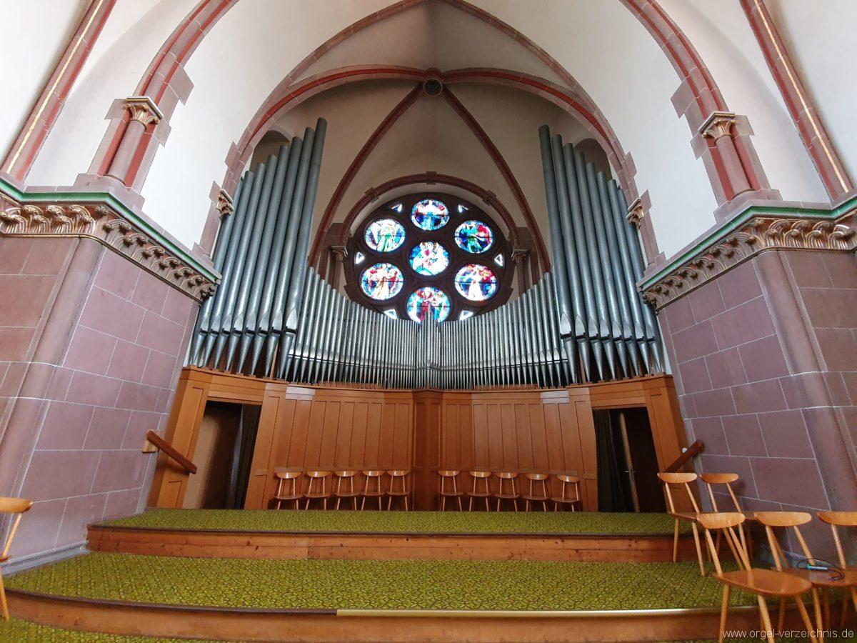 Freiburg im Breisgau Stühlinger Herz-Jesu Orgelgehäuse (6) – Orgel Verzeichnis – Orgelarchiv Schmidt